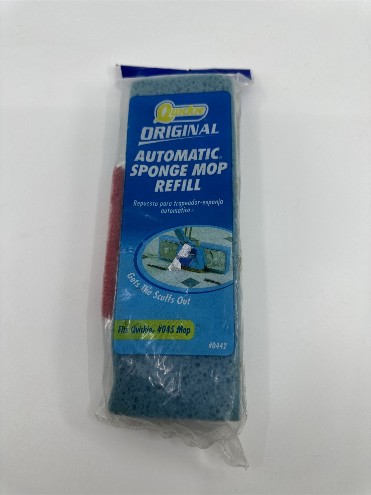 Quickie Automatic Sponge Mop Refill Type S (3" X 9") - Blue (0442) for ...