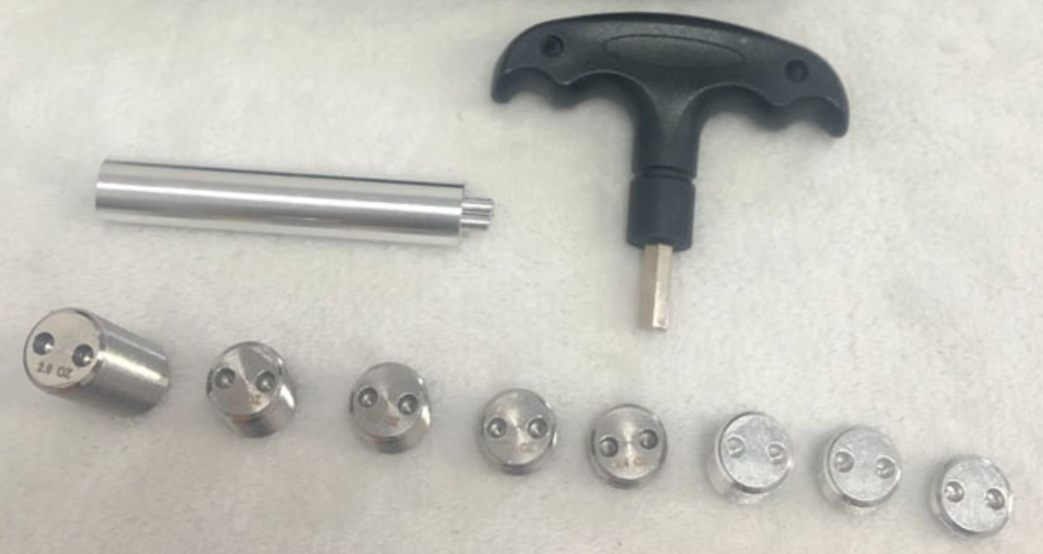 Weight Kit for Predator Pool Cues: 8 Weight Bolts + Wrench & Case | eBay