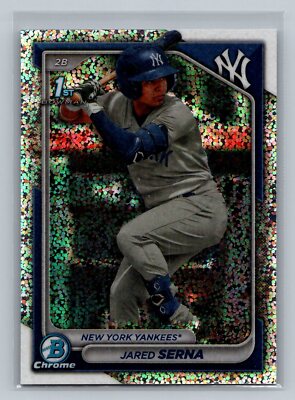 2024 Bowman #BCP-68 Jared Serna Chrome Prospects Speckle Yankees /299 ...