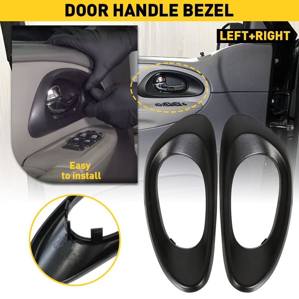 New Front Driver Right Side Black Inner Door Handle Trim For 02-09 ...