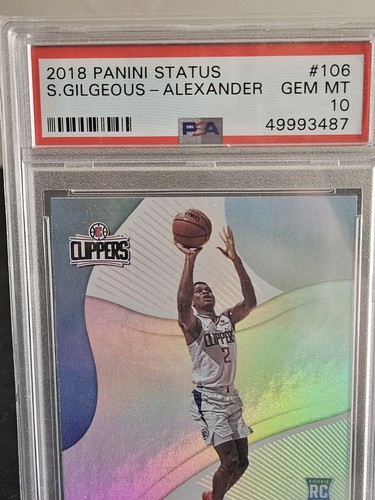 Shai Gilgeous Alexander 2018 Panini Status RC Rookie Card PSA 10 | eBay
