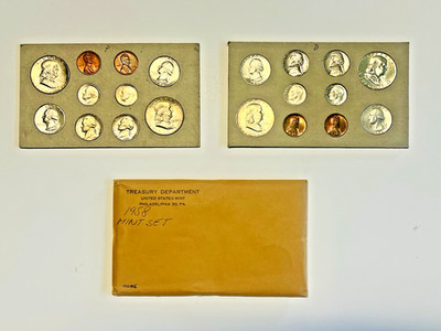 Original 1958 United States DOUBLE Mint Coin Sets; "P" & "D" | eBay