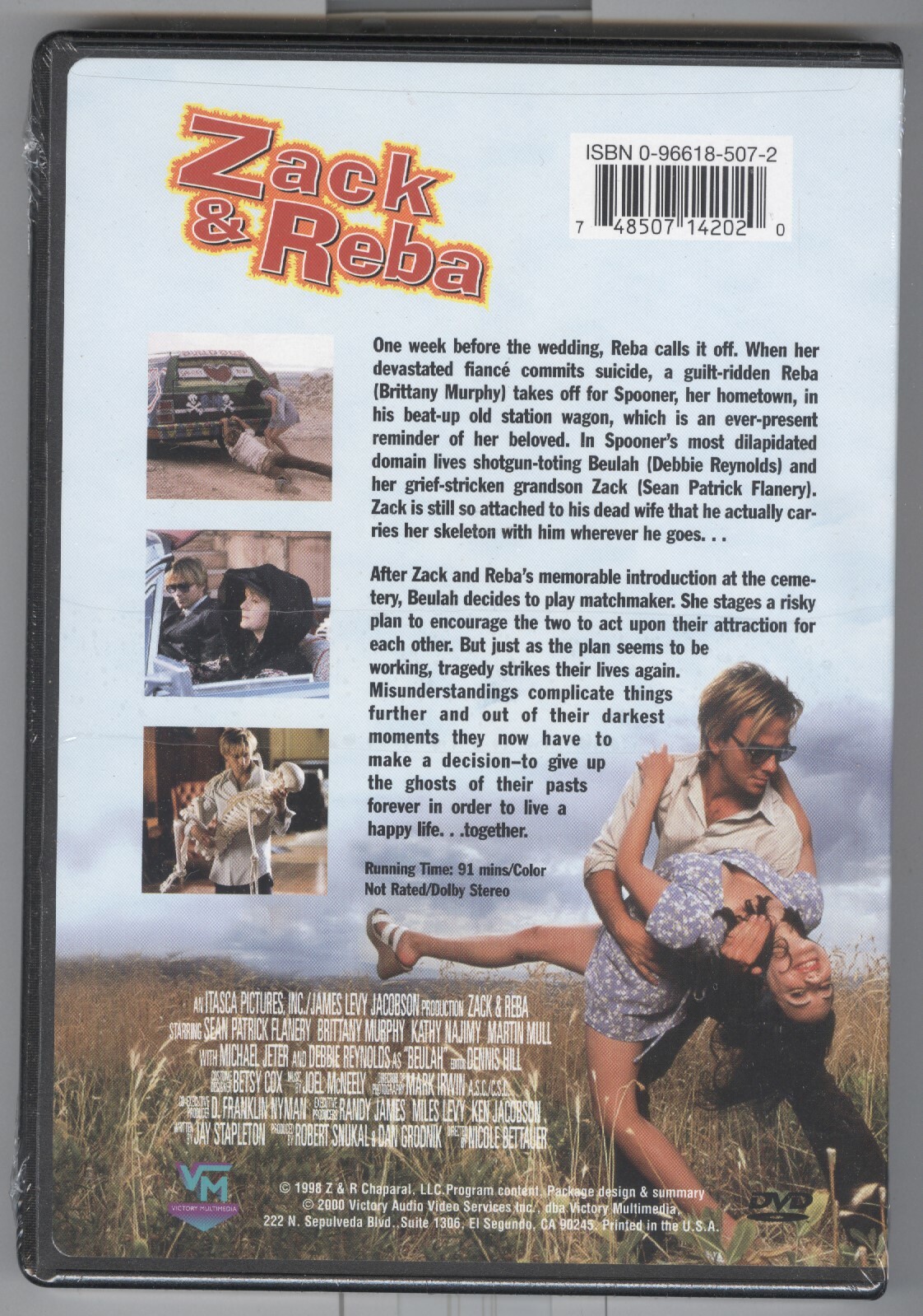 Zack & Reba (1998 NEW DVD) Brittany Murphy Sean Patrick Flannery Thomas ...