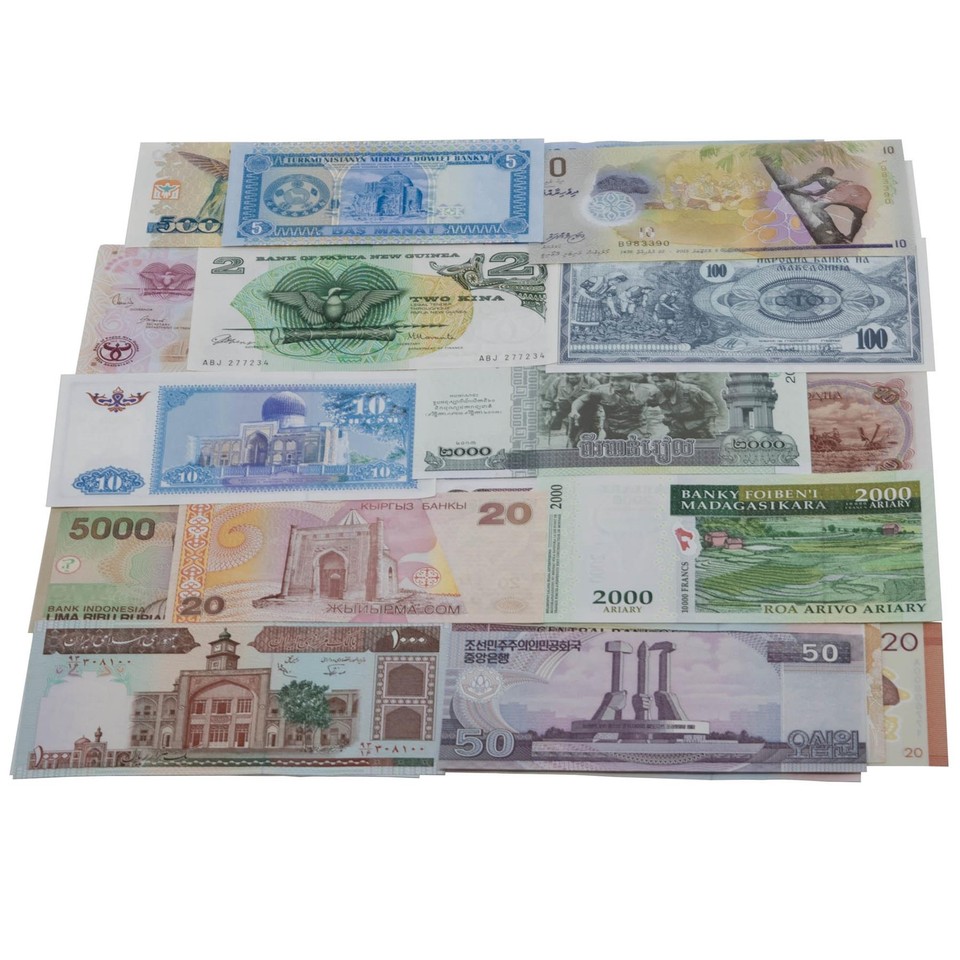 800 Banknotes | 125+ Countries | Valuable Paper Money | UNC | eBay