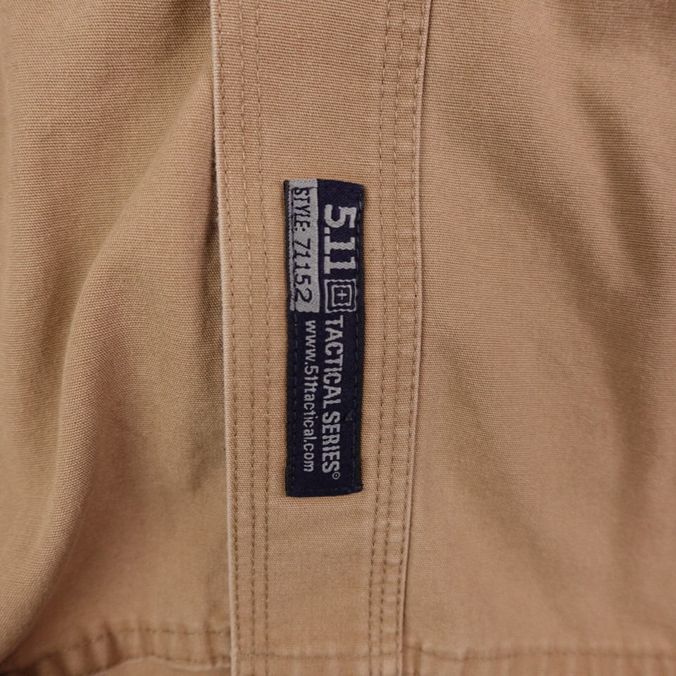 511 Tactical Shirt Mens 3XL Brown Short Sleeve Ripstop Vented Outdoor ...