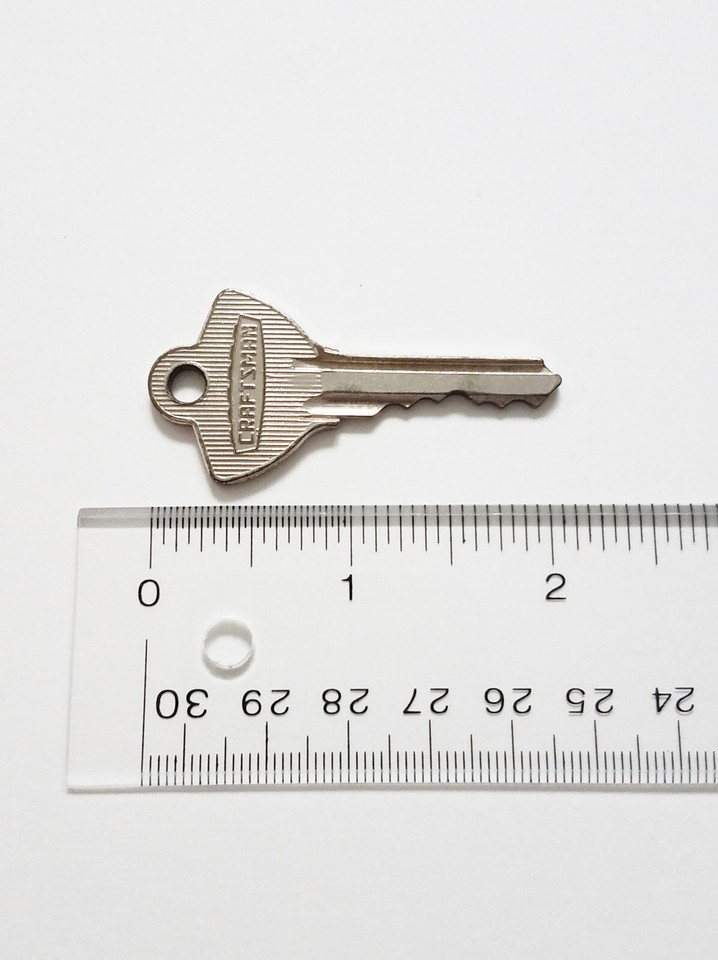 (4) Vtg Original CRAFTSMAN Keys For Old Tool Box Padlock Storage ...