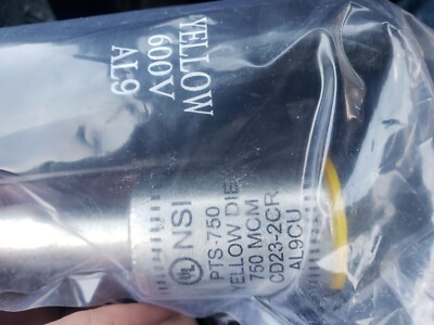 NSI PTS-750 Yellow Die 750 MCM AL9CU Solid Pin Terminal -NEW | eBay