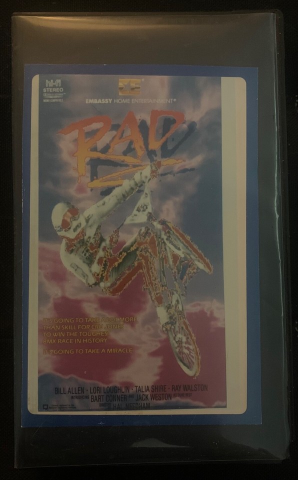 RAD (1986/1988, VHS) BMX Movie Bill Allen Lori Loughlin OOP 42995130836 ...
