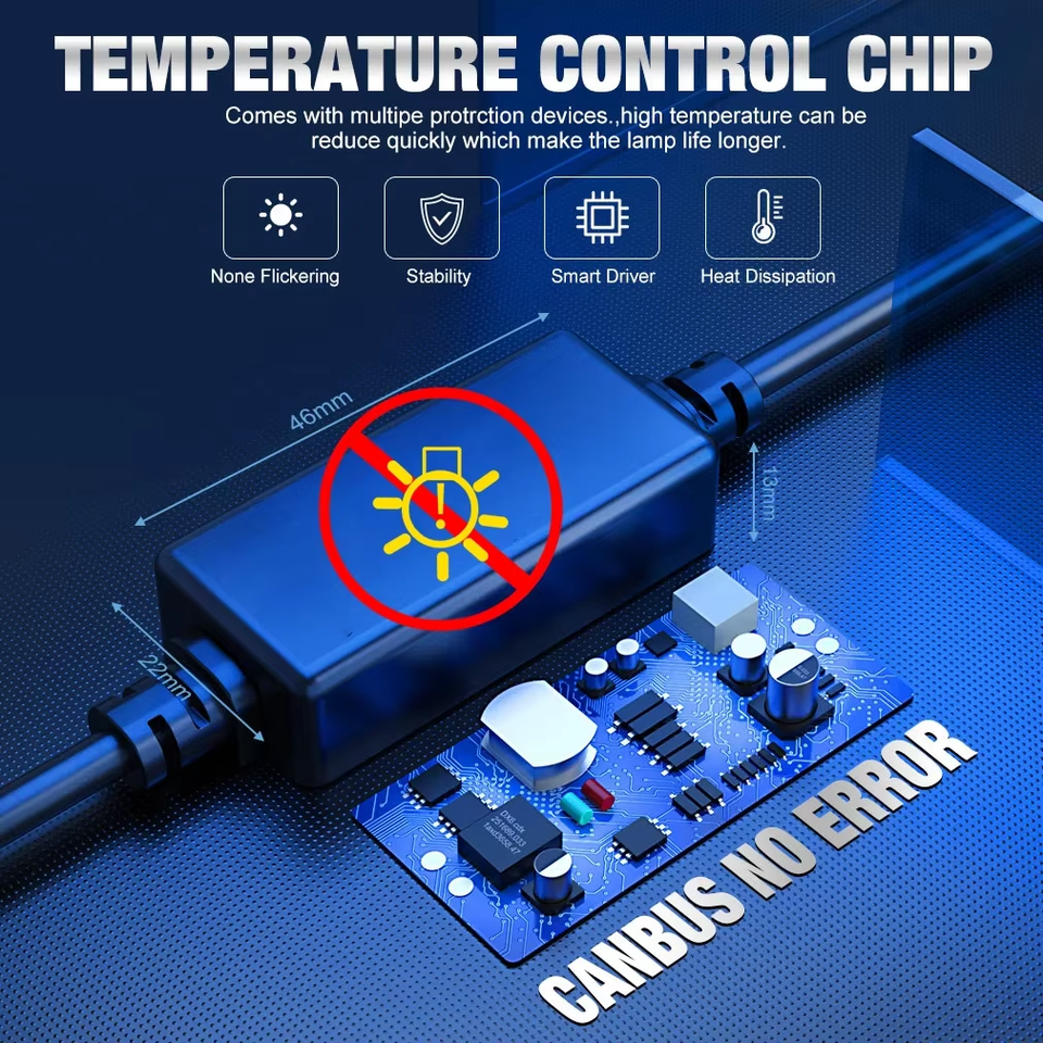 faro a led Canbus lampadine a led H4 H7 H1 LED H8 H9 H11 9005 9006 9012 ...