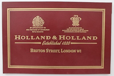 PRESENTATION CUSTOM CASE TRADE LABEL for HOLLAND & HOLLAND SHOTGUN ...