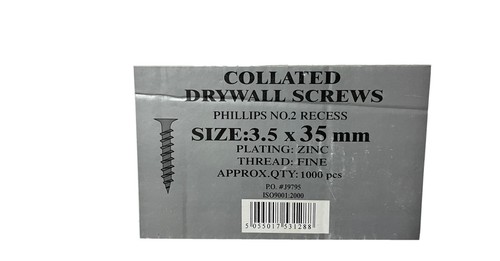 JOB LOT collated drywall screws 3.5x35mm 2700 Collated Drywall Screws ...