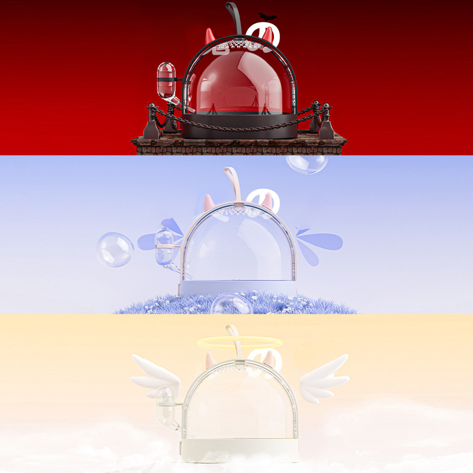 Hamster House Small Devil Shape Rest Rat Gerbil Chinchilla Guinea Pig ...