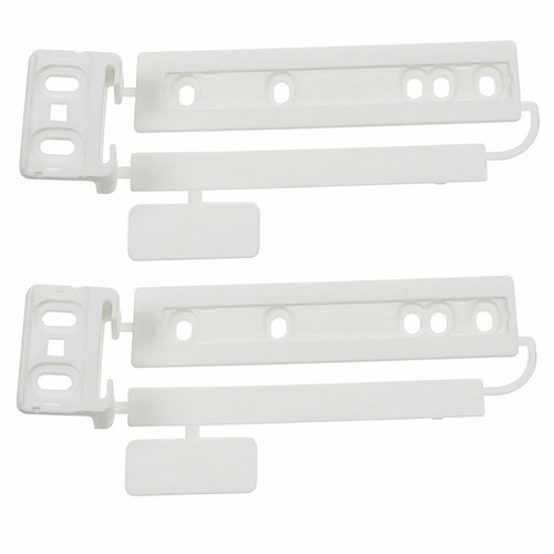 2 x UNIVERSAL Integrated Fridge & Freezer Door Mounting Bracket Fixing ...