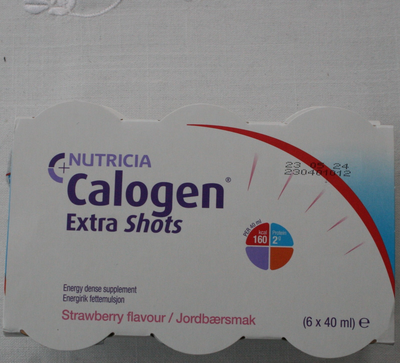 NUTRICIA CALOGEN EXTRA SHOTS SUPPLEMENT - 2 X 6 SHOTS STRAWBERRY - EXP ...
