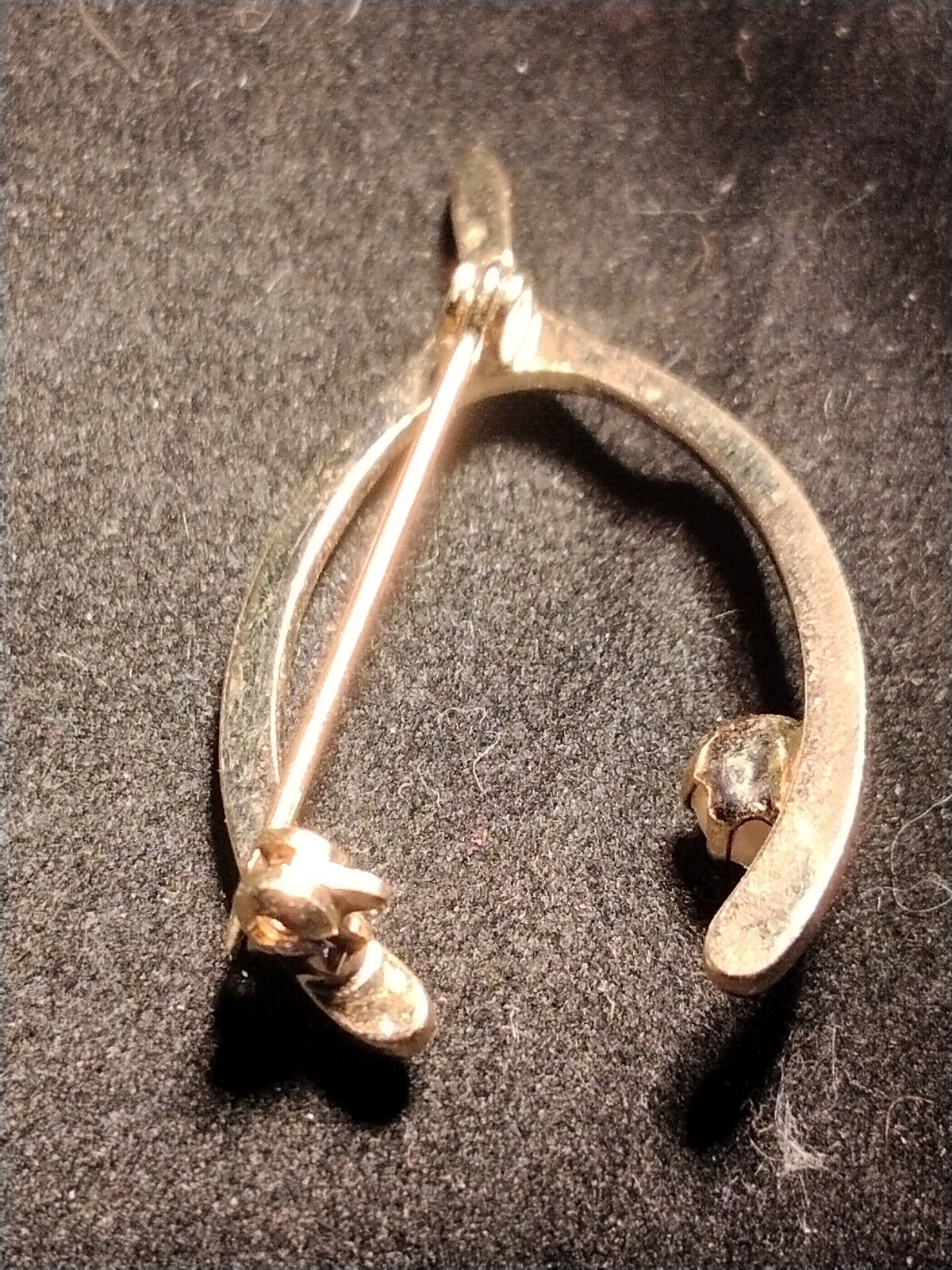 Vintage 12K Gold Filled Pearl Wishbone Pin Brooch | eBay