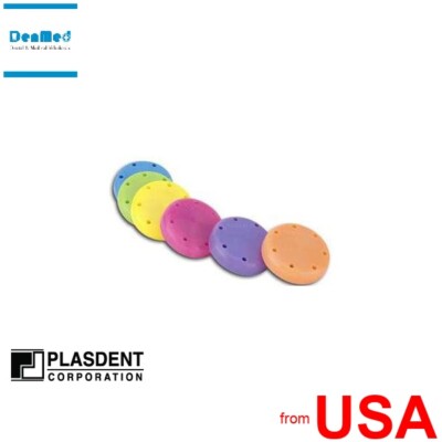 PLASDENT Small Round Bur Block- NEON BLUE, Magnetic, 7 Burs Capacity ...