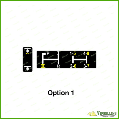 Gear Shift Pattern Range and PTO Lever Decals Stickers fits John Deere ...