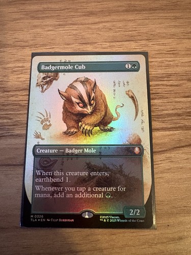 Badgermole Cub showcase Foil Near Mint English MTG Avatar the last ...