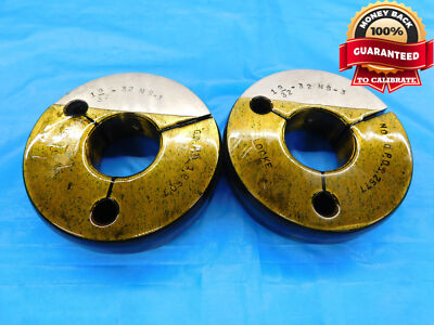 1 9/32 32 NS 3 THREAD RING GAGES 1.28125 GO NO GO P.D.'S = 1.2607 & 1. ...