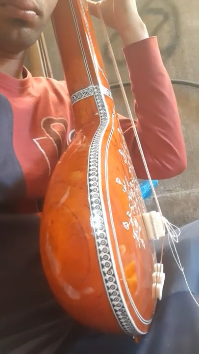 Professional Indian 4 String Flat Musical Instruments Tun Wood Tanpura ...