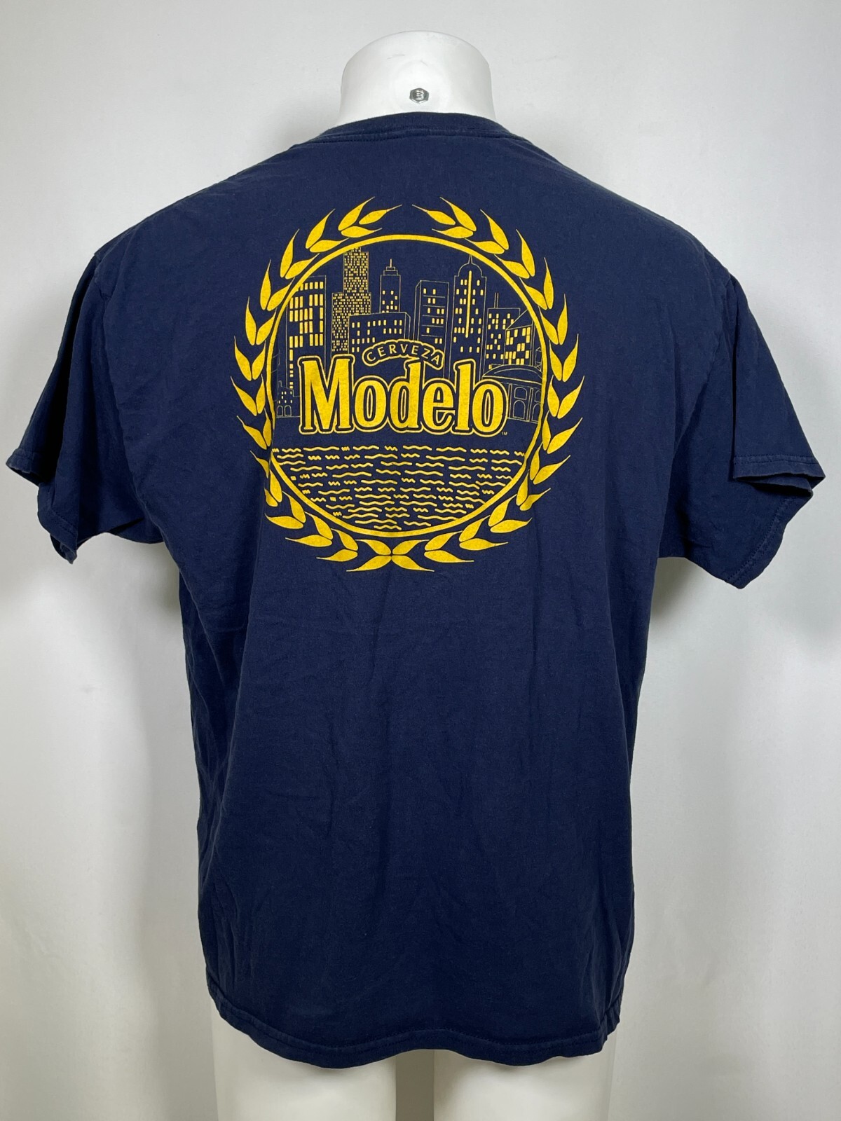 Modelo Cerveza Mexico Beer Navy Blue Logo T-Shirt Men… - Gem