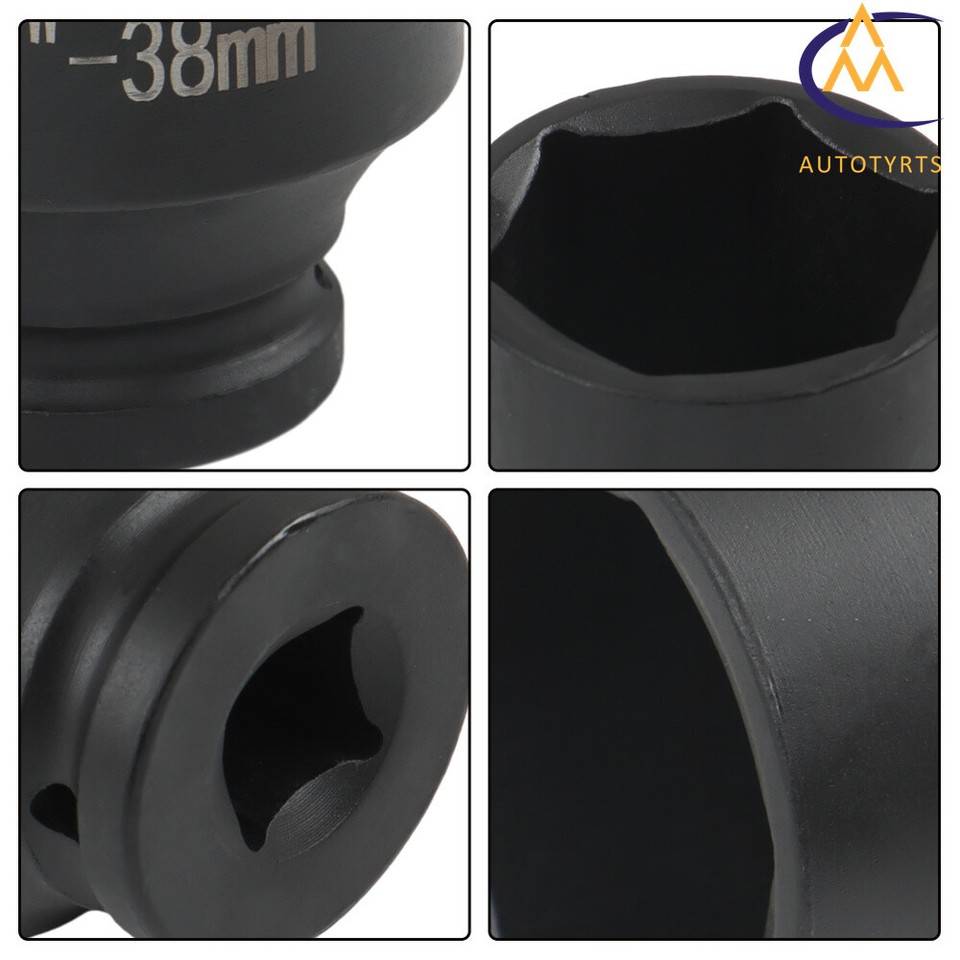 Deep Impact Socket Set 1/2" Drive Metric Axle Hub Nut Socket 29-38mm ...