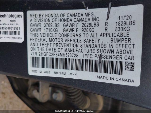 Used Body Control Module fits: 2021 Honda Civic Body Control BCM LH ...