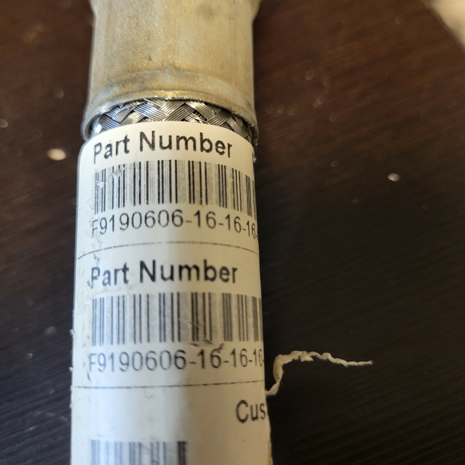 F9190606-16-16-16-42.00 PARKER HANNIFIN HOSE pneumatic ASSEMBLY NEW NSN ...