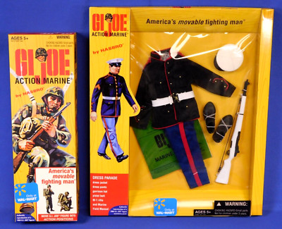 GI JOE 12" ACTION MARINE & DRESS UNIFORM SET SEALED BOXES 2008 WALMART ...