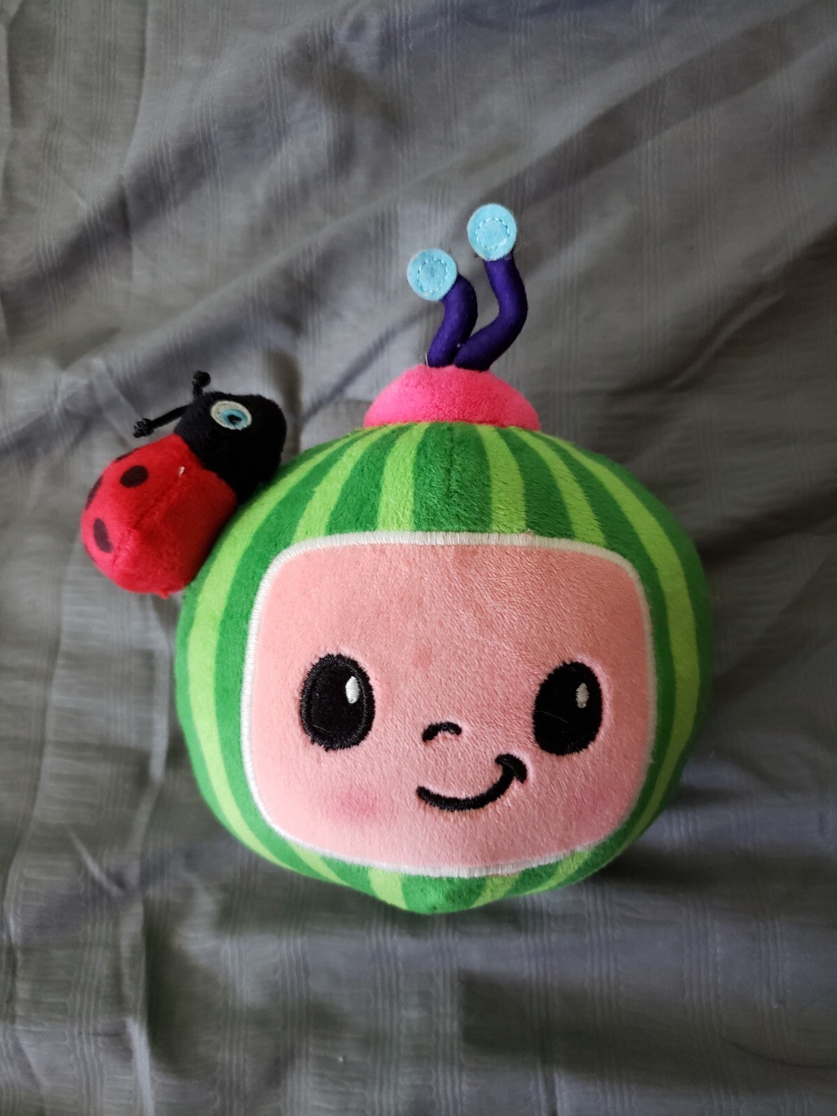 COCOMELON Plush Watermelon Melon Doll With Ladybug | eBay