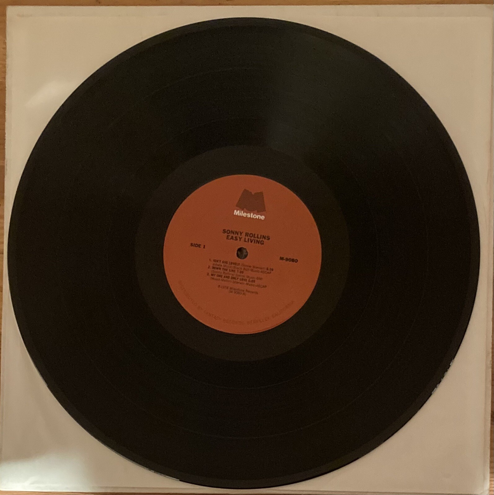 Easy Living Sonny Rollins Vinyl LP Record 1978 Milestone Records M-9080 ...