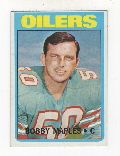 1972 TOPPS FOOTBALL BOBBY MAPLES HOUSTON OILERS #52 | eBay