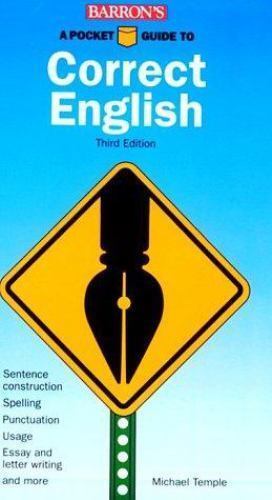Pocket Guide to Correct English by Michael Temple (1997, Trade ...