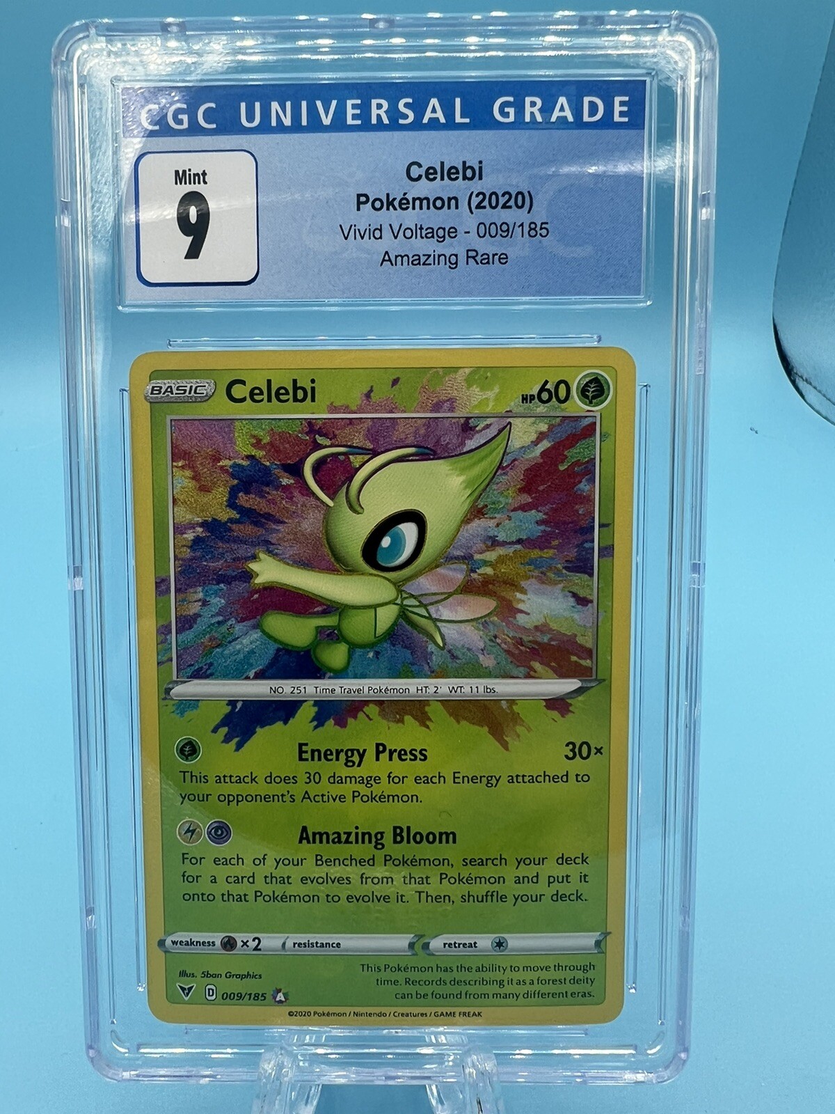 Pokemon Celebi Amazing Rare Vivid Voltage 009/185 CGC 9 Mint | eBay