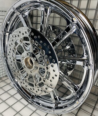 Indian Chief Classic chrome Front Wheel & Rotors 2015 -23 MAG Rims ...