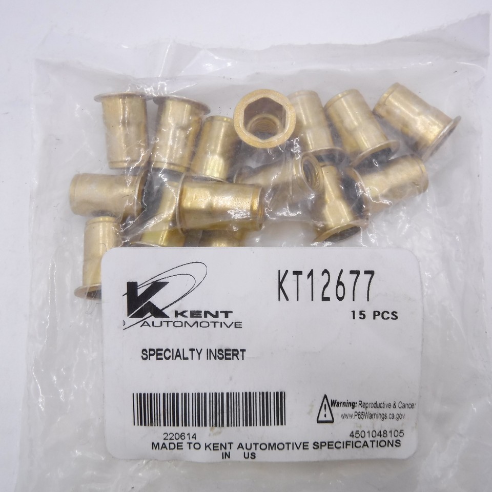 15 Pack Kent KT12677 Specialty Insert 13mm Head M6-1.0 Thread 9.5mm Hex ...
