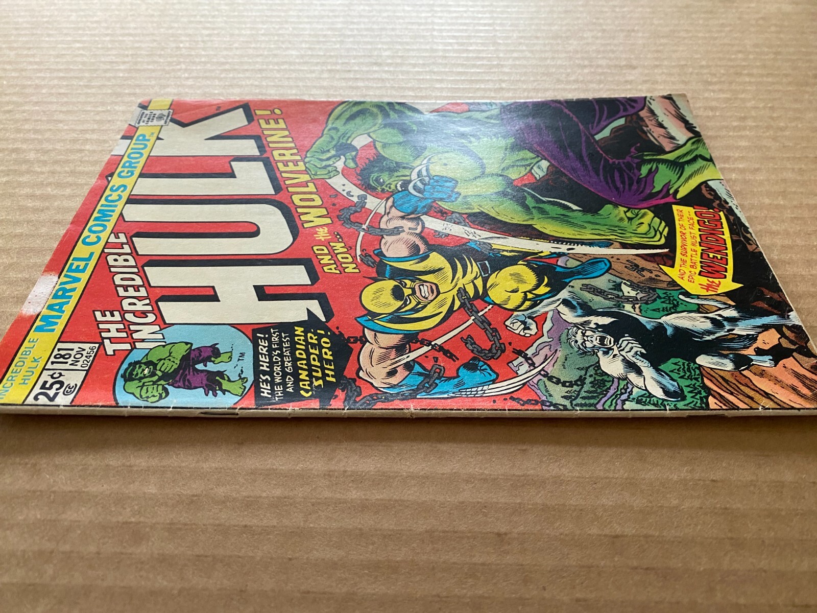 INCREDIBLE HULK #181 (1974) MVS intact | 1st Wolverine | Marvel Comics ...