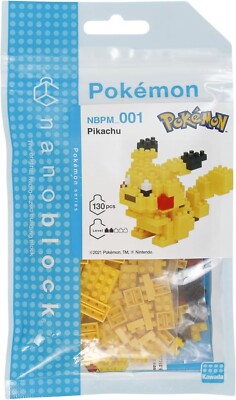 Kawada Nanoblock NBPM-001 Pokemon Pikachu 130pcs From Japan | eBay