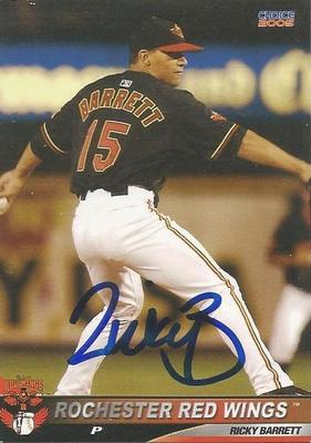 Minnesota Twins RICKY BARRETT autographed 2005 Rochester Red Wings | eBay