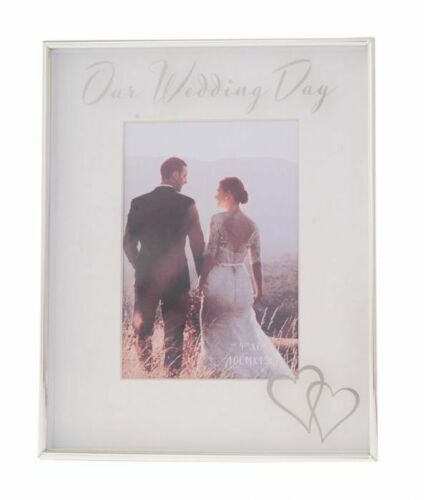OUR WEDDING DAY FRAME 4X6 WEDDING PHOTO FRAME GIFT FOR WEDDING | eBay