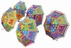 5 Piece Wedding Decor Cotton Umbrella Sun Shade Parasol Elephant design ...