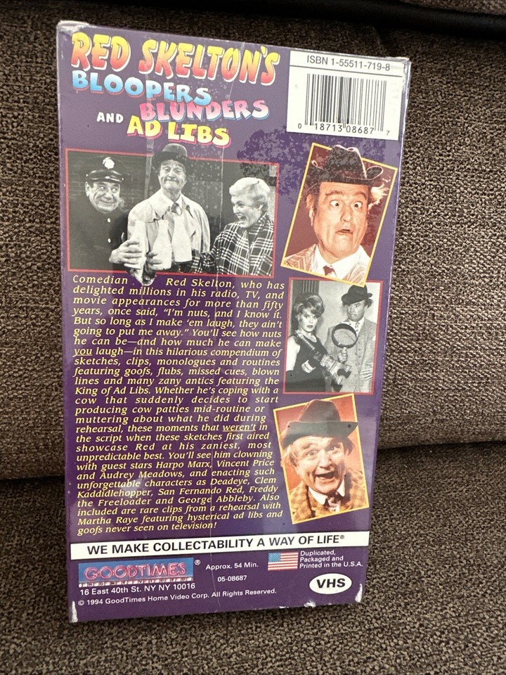 Red Skelton's Bloopers Blunders (VHS, 1994) | eBay