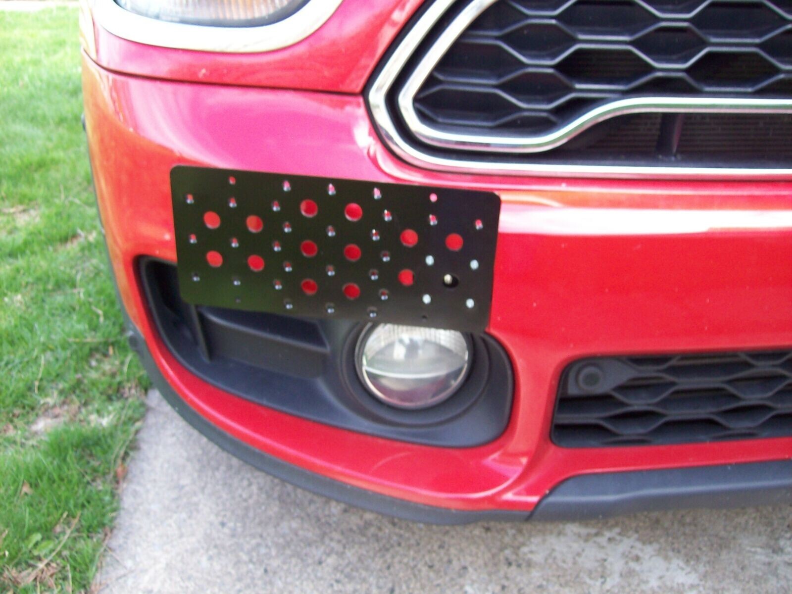 Bumper Tow Hook License Plate Mount Bracket For MINI Cooper Countryman ...