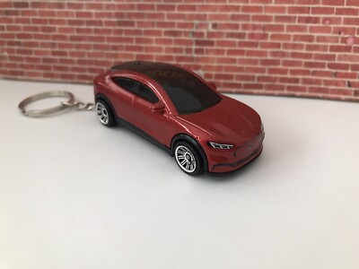 KEYCHAIN for FORD MUSTANG MACH E ELECTRIC SUV RED WINE AUTO CAR KEYS ...