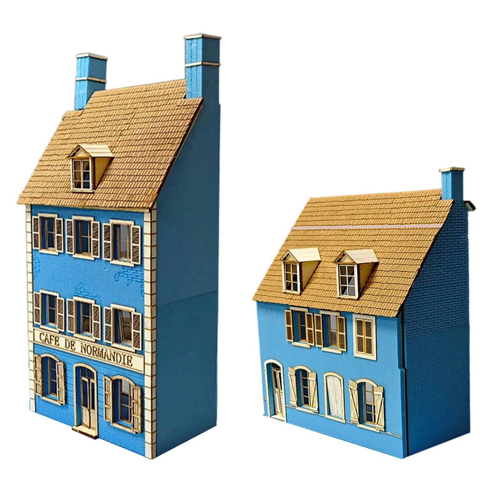 1/35 HO Scale Building Model Architecture Scene DIY Assemble Landscape ...