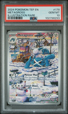 2024 POKEMON TEF EN-TEMPORAL FORCES ILLUSTRATION RARE #178 METAGROSS ...