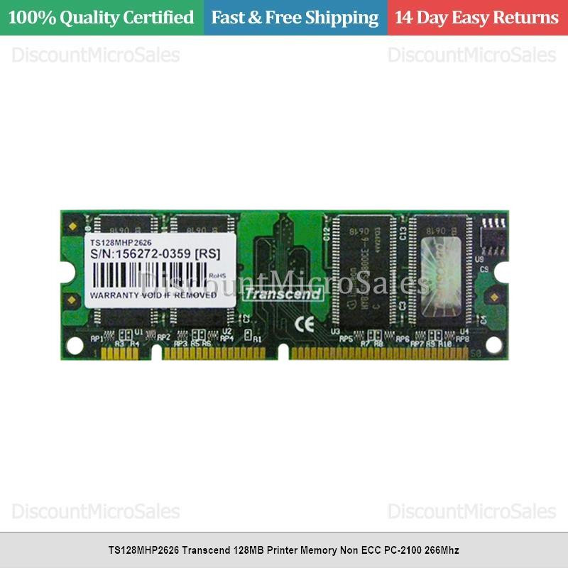 TS128MHP2626 Transcend 128MB Printer Memory Non ECC PC-2100 266Mhz | eBay