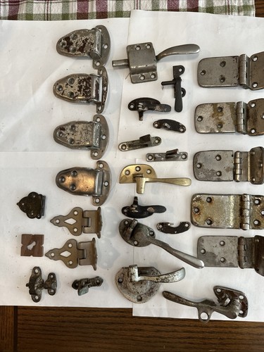 Antique Lot Ice Chest Hardware Latches, Hinges, | eBay