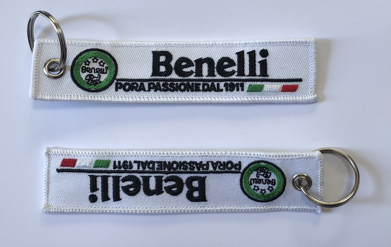 1x Embroidered Jet Tag Key Chain Ring Keyring Keychain For Benelli ...