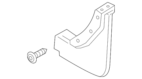 New Genuine Volvo Front Mud Flap Kit for S60 V60 2019 2020 2021 2022 ...